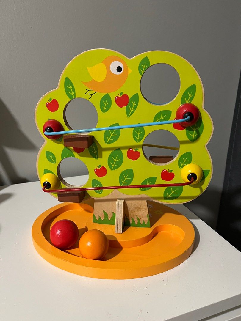 Playtive wooden ball track run toys, Babies & Kids, Infant Playtime on ...