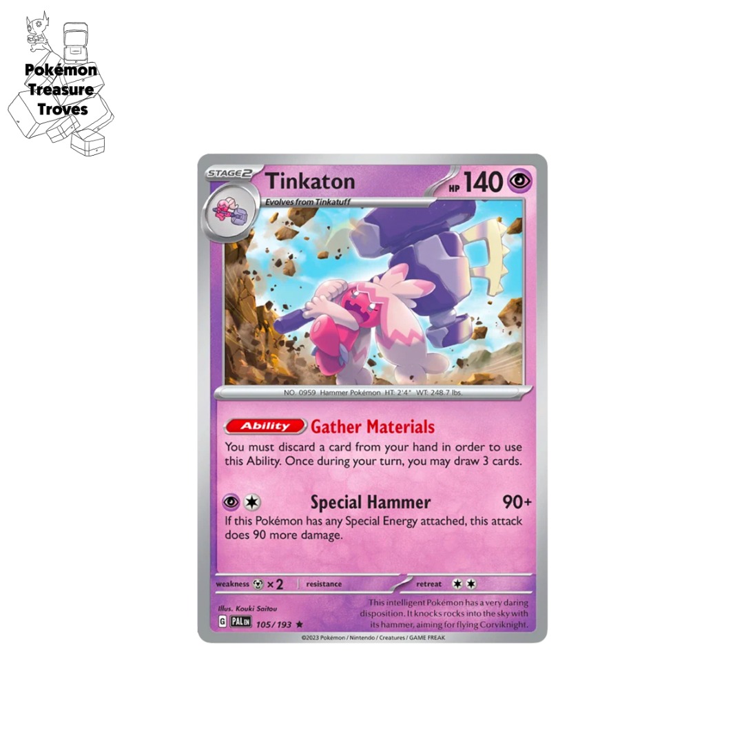 Pokemon Paldea Evolved Tinkaton Rare Holo Card $0.70, Hobbies & Toys ...