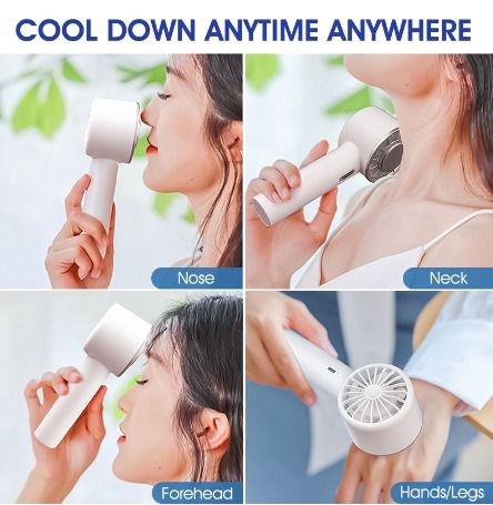 Portable Handheld Air Cooler Fan Small Mini electric rechargeable Fan ...