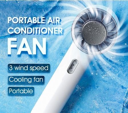 Portable Handheld Air Cooler Fan Small Mini electric rechargeable Fan ...