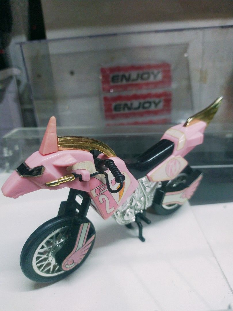 Power Rangers Pink Thunder bike, Hobbies & Toys, Toys & Games on Carousell
