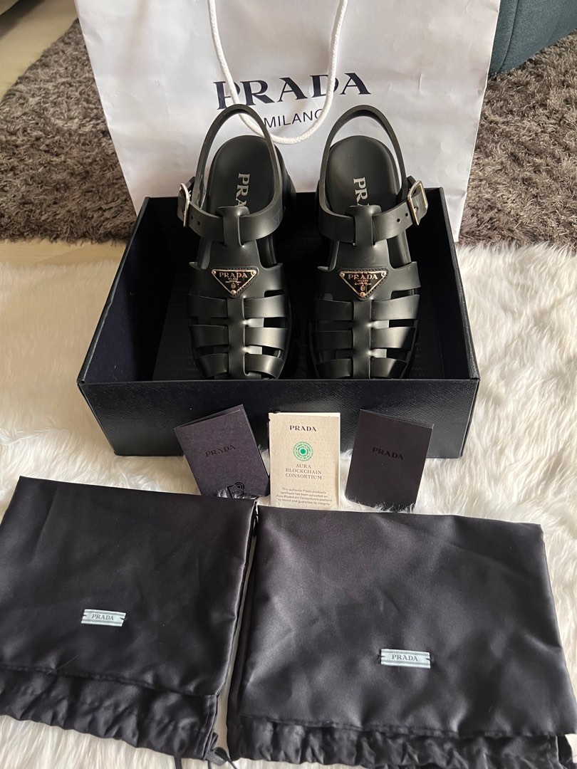 Prada Rubber Cage sz6 on Carousell