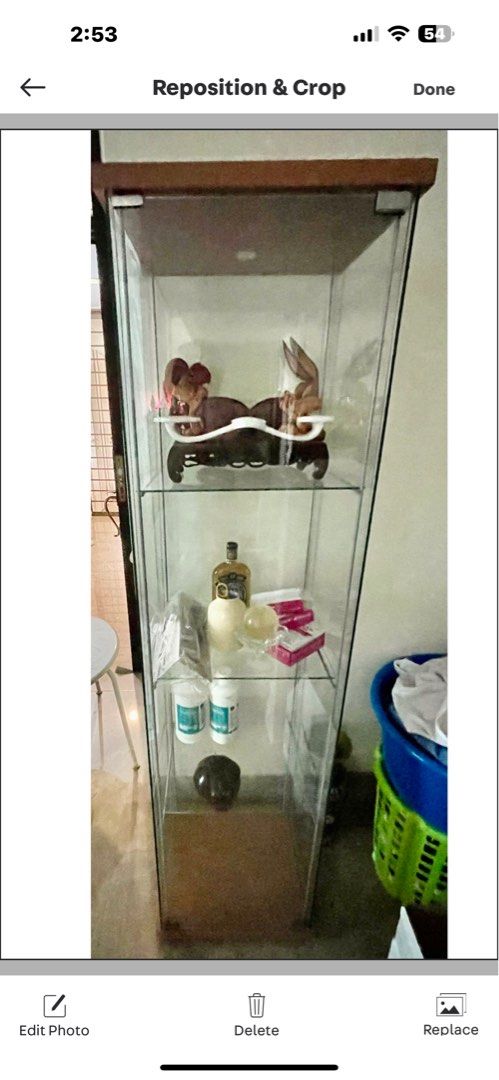 Preloved display cabinet, Furniture & Home Living, Furniture, Shelves ...