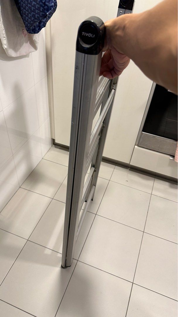 Premium 3 Steps Slim Ladder, Furniture & Home Living, Home Improvement ...