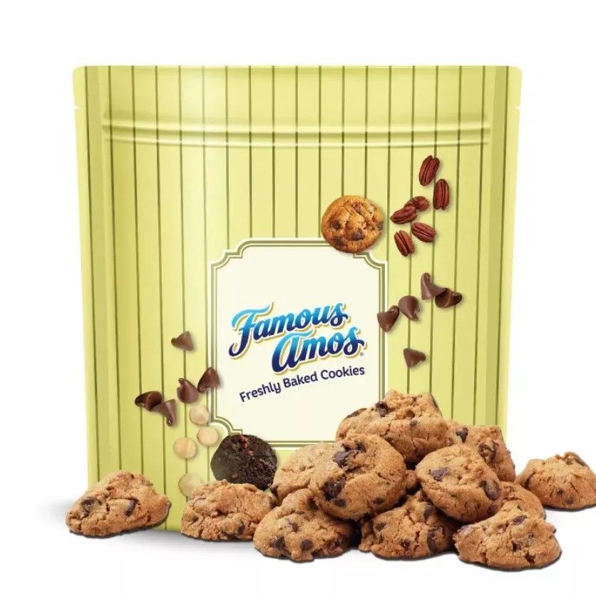 Premium flavours Famous Amos freshly baked cookies vacuum packed famous ...