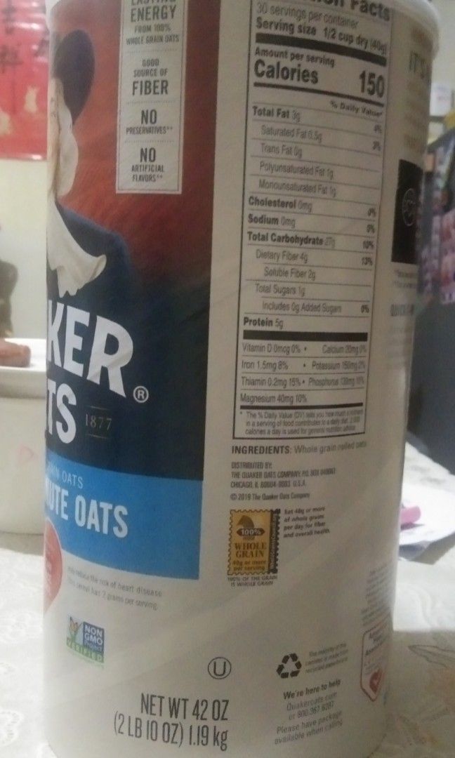 Quaker Oats Usa On Carousell