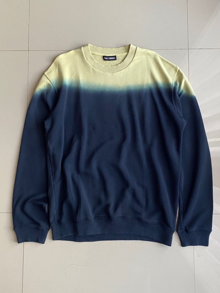 Raf Simons SS14 Blue Ombre Dip Dye Sweater not tabi maison margiela ...