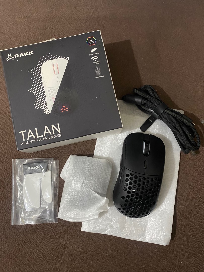 rakk talan black mouse COMPLETE on Carousell