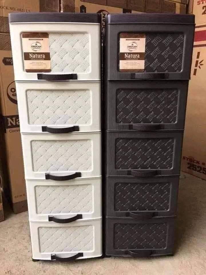 RATTAN 5 LAYERS OROCAN DRAWER NATURA SLIM TYPE, Furniture & Home Living ...