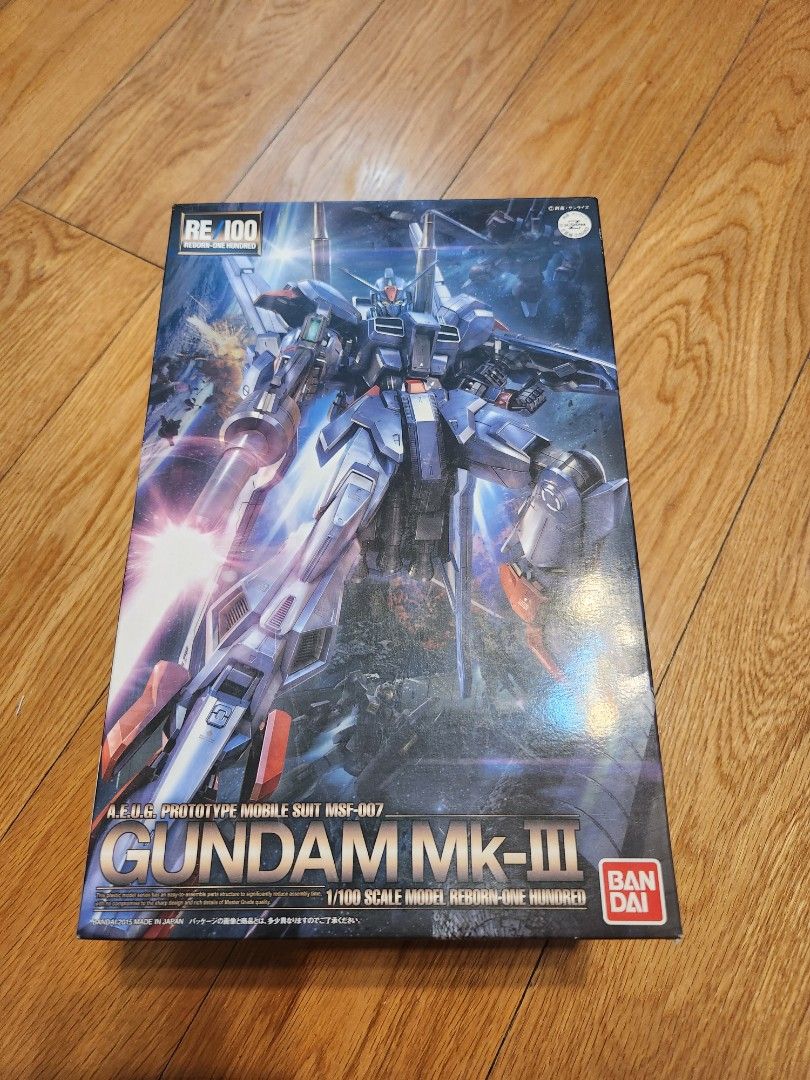 RE/100 1/100 GUNDAM Mk-III, 興趣及遊戲, 玩具 & 遊戲類 - Carousell