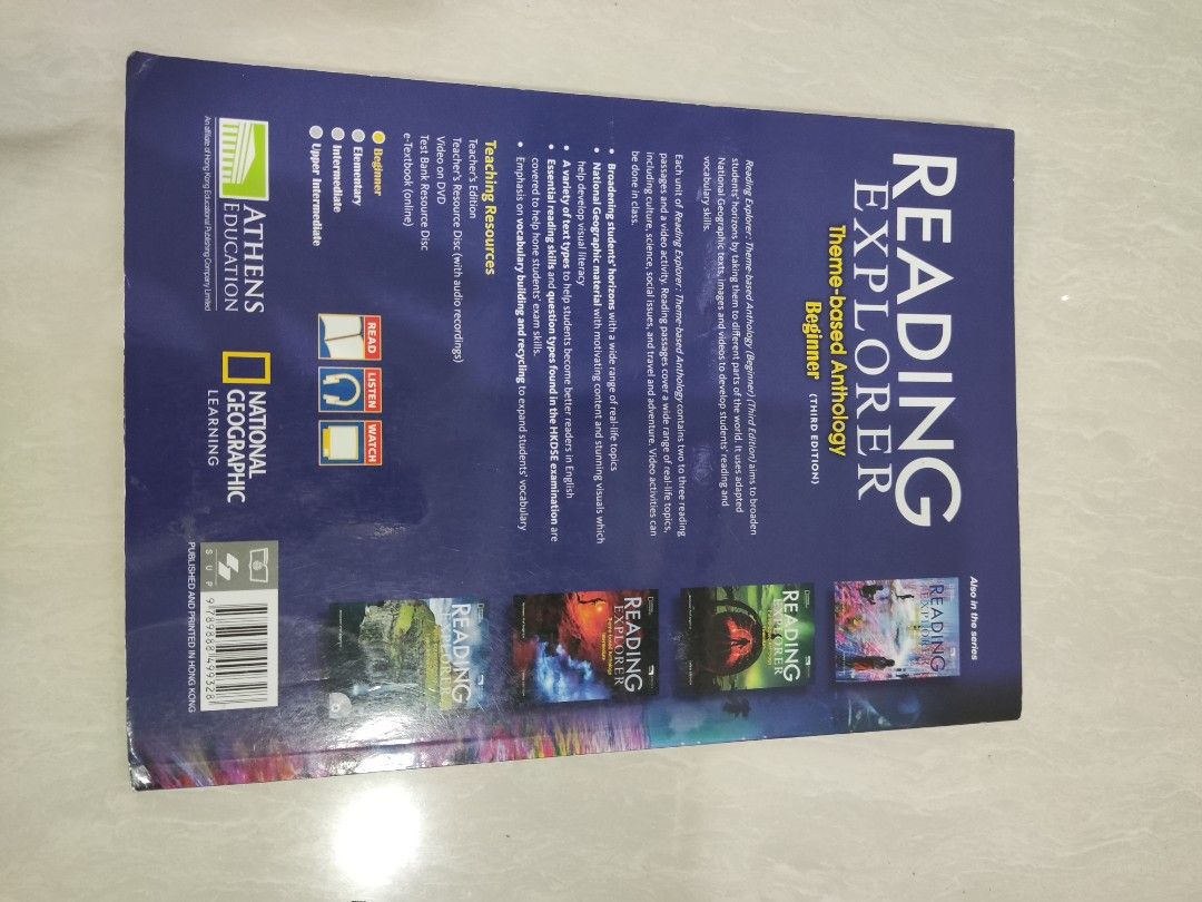 Reading Explorer-Theme based Anthology beginner, 興趣及遊戲, 書本 & 文具, 教科書 - Carousell