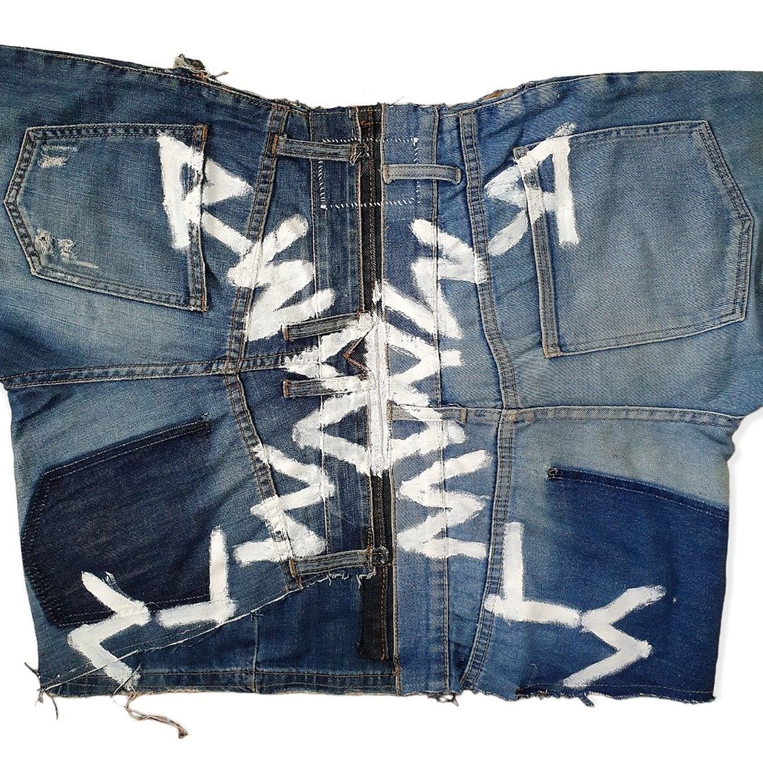 REBELS raw denim jacket on Carousell