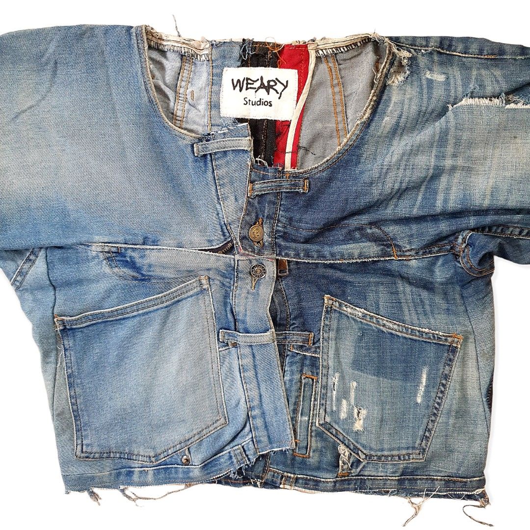 REBELS raw denim jacket on Carousell