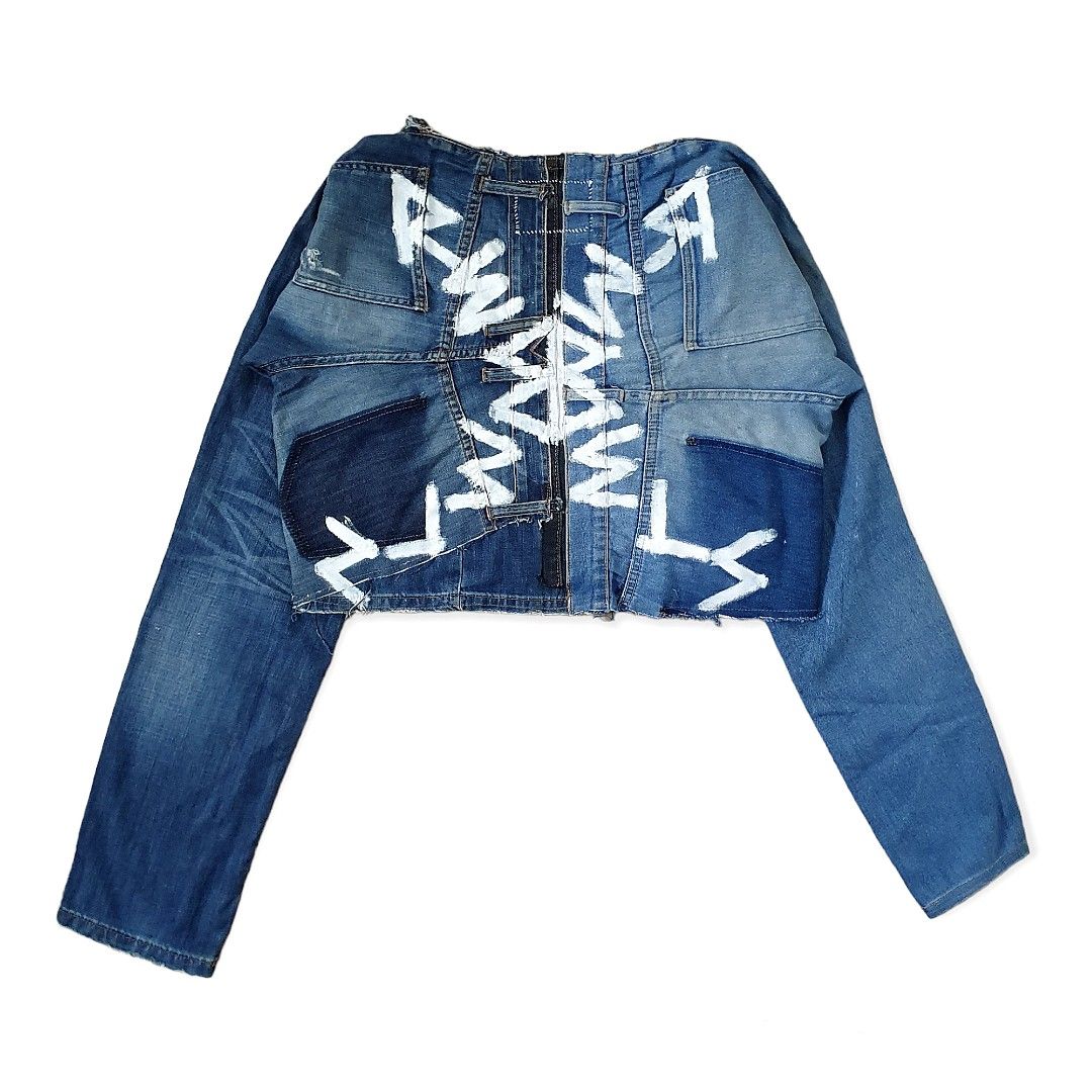 REBELS raw denim jacket on Carousell