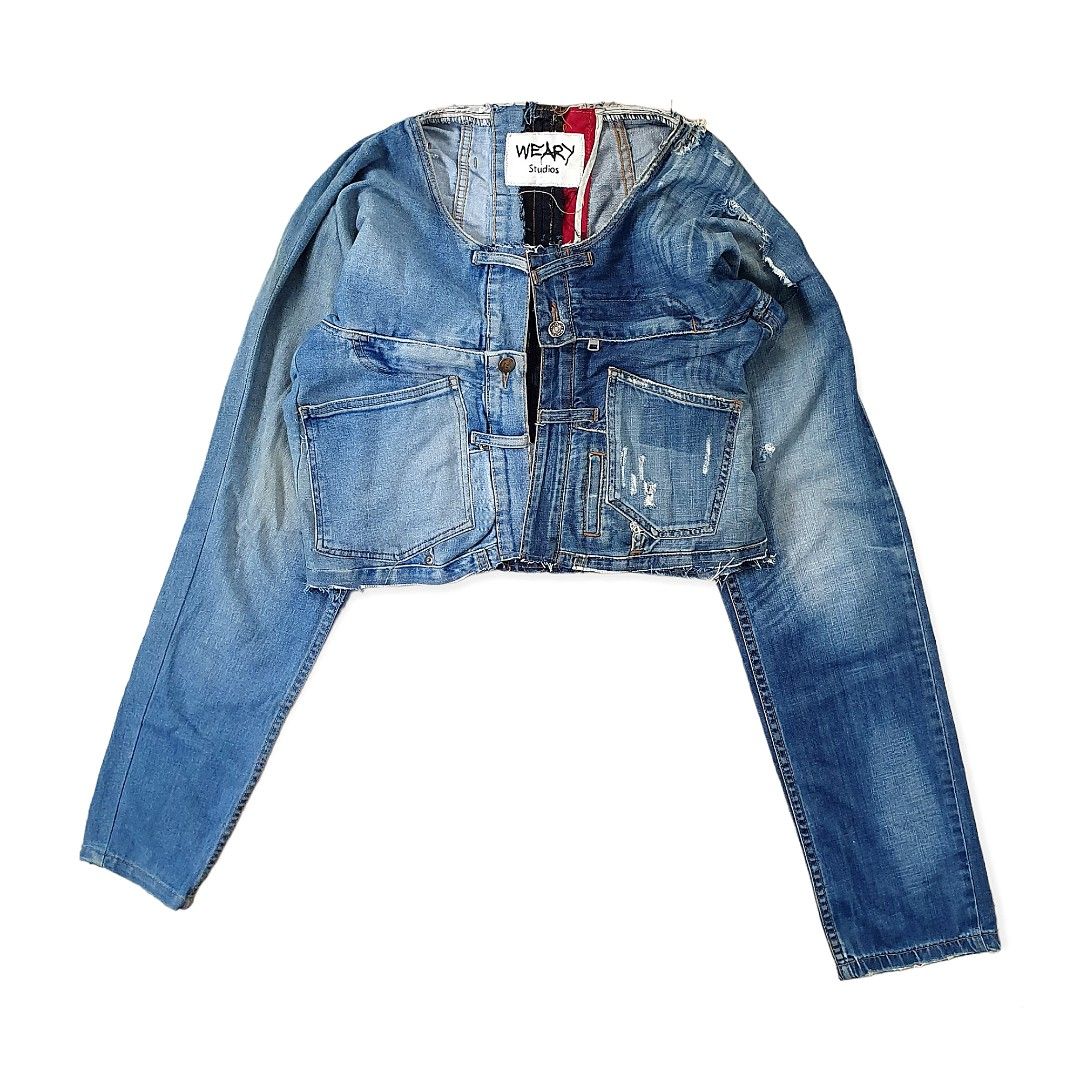 REBELS raw denim jacket on Carousell