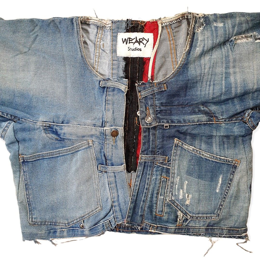 REBELS raw denim jacket on Carousell