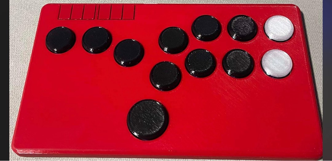 Red 3d printed hitbox, Video Gaming, Gaming Accessories, Controllers on ...