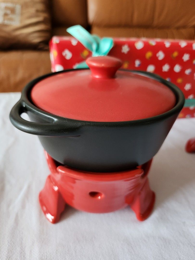 Red Clay Pot with Burner x 2, Furniture & Home Living, Kitchenware ...