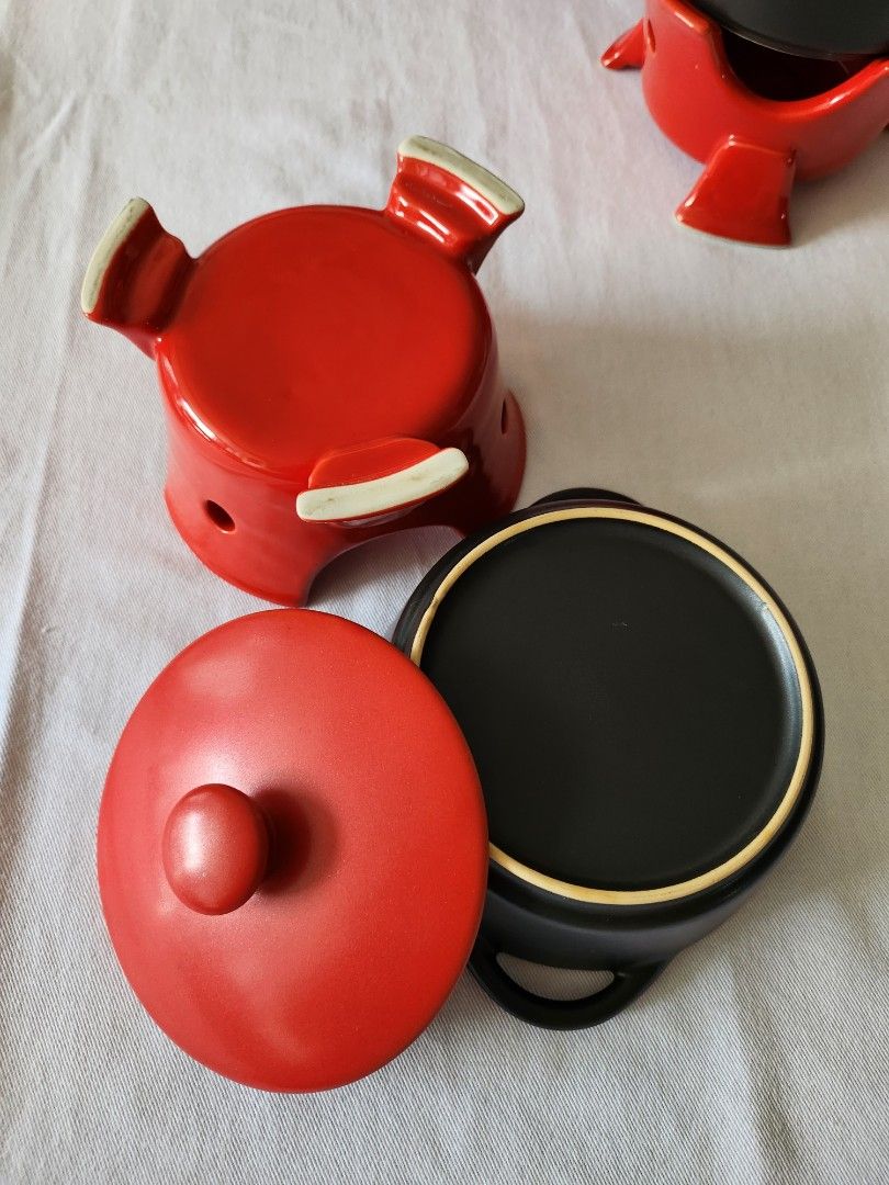 Red Clay Pot with Burner x 2, Furniture & Home Living, Kitchenware ...