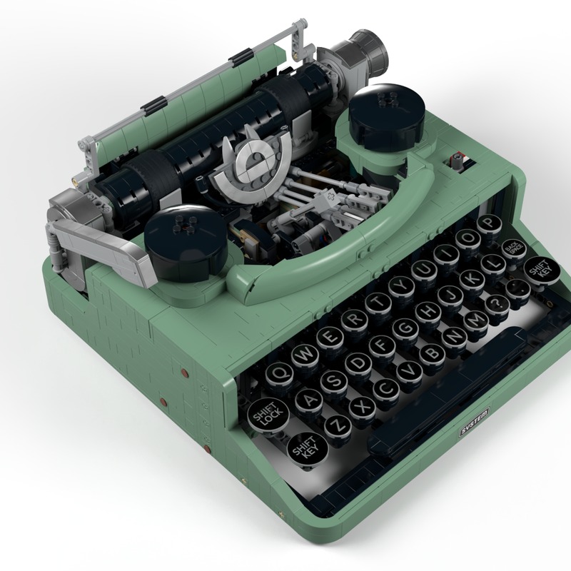 Retro Typewriter LEGO Brick Building 2079 Pieces, Hobbies & Toys, Toys ...