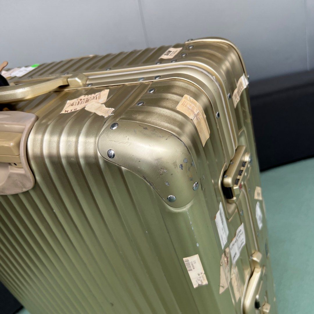 RIMOWA Luggage Aluminum Gold color, Hobbies & Toys, Travel, Luggage on ...