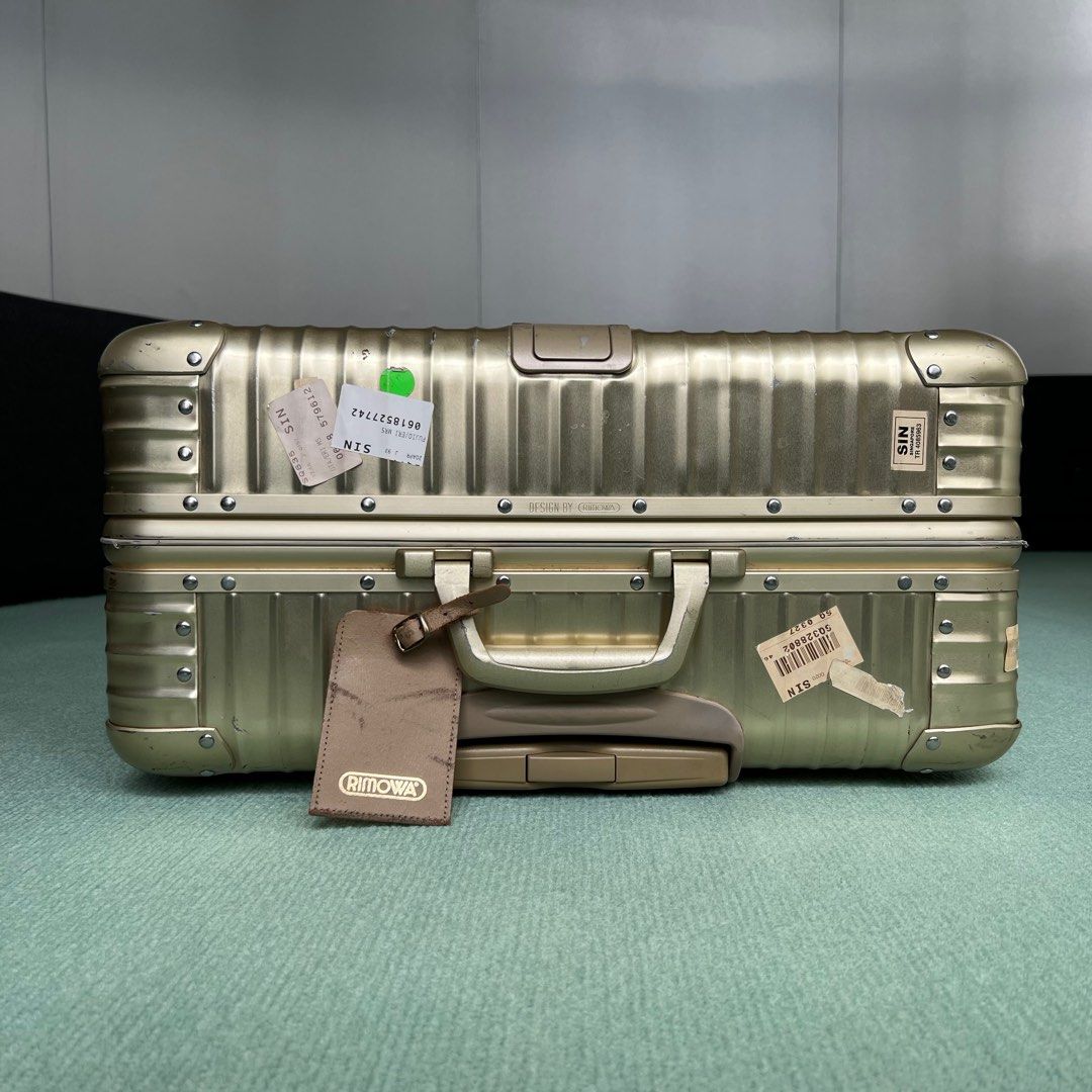 RIMOWA Luggage Aluminum Gold color, Hobbies & Toys, Travel, Luggage on ...