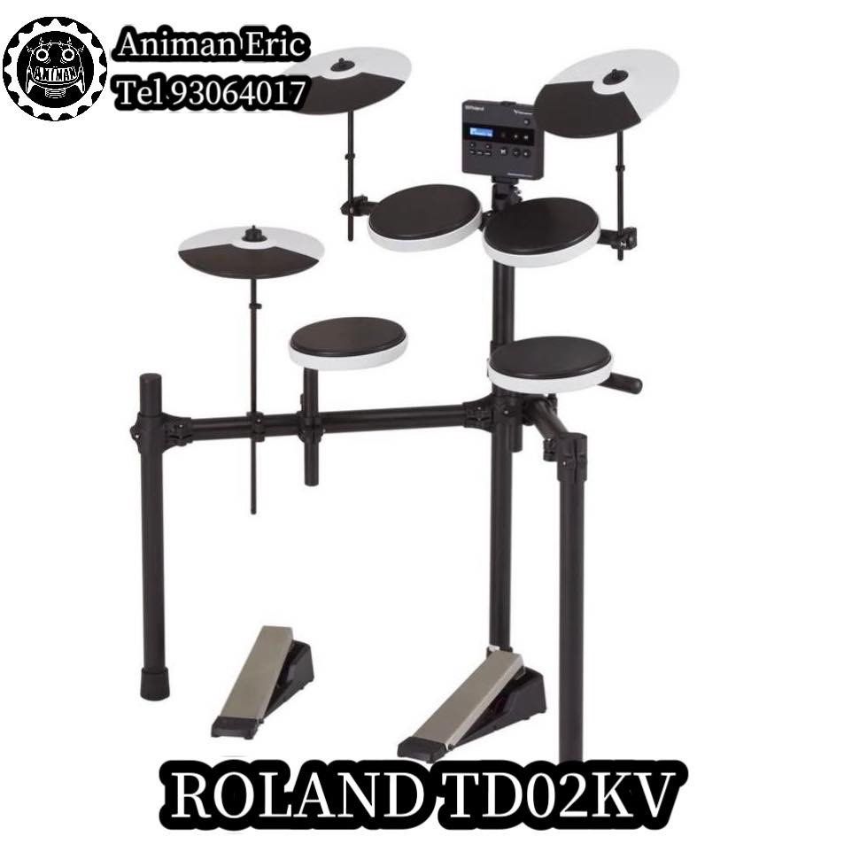 ROLAND TD-02KV V-Drums Electronic Drum Set 電子鼓 td02kv , 興趣及遊戲, 音樂、樂器 & 配件, 樂器 - Carousell