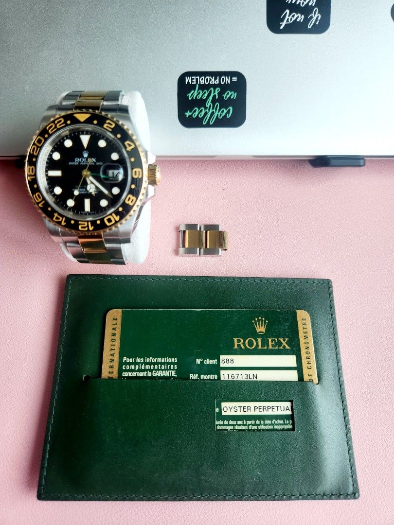 Rolex Half Gold GMT Master 2, Luxury, Watches on Carousell
