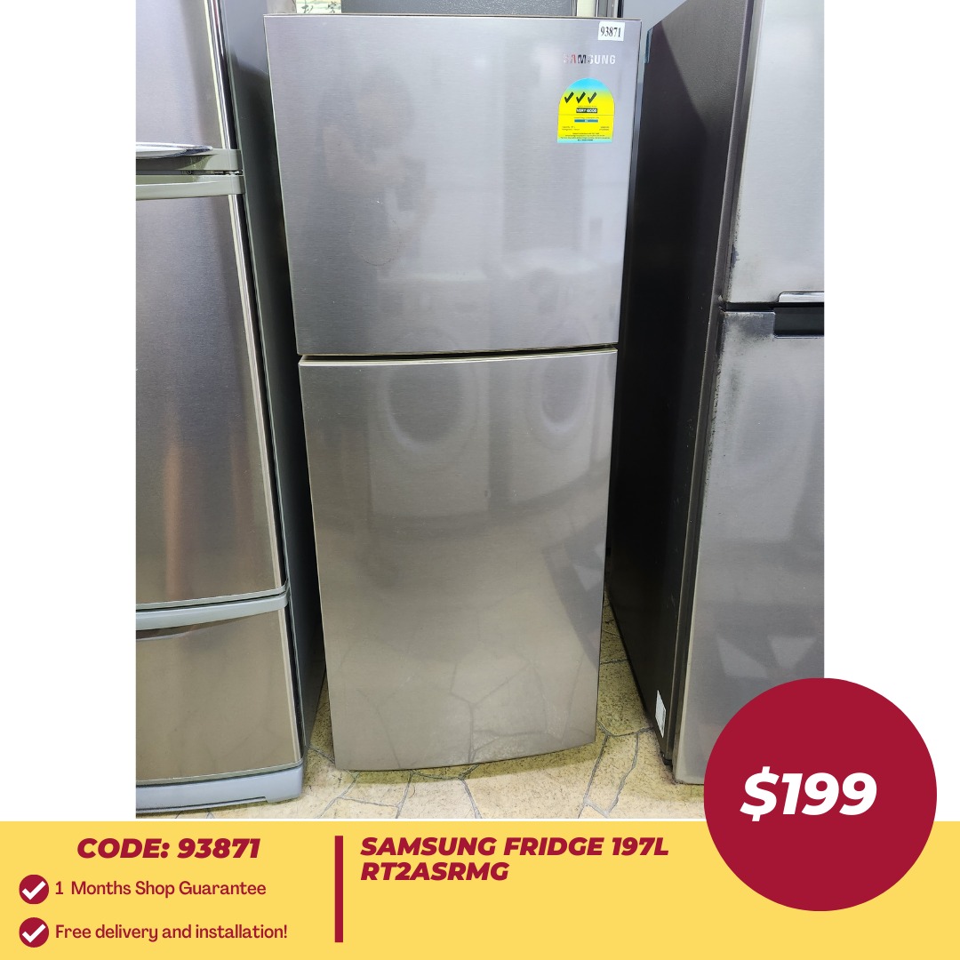 SAMSUNG Fridge 197L RT2ASRMG (93871), TV & Home Appliances, Kitchen ...