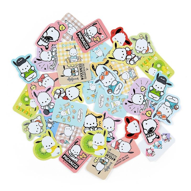 Sanrio 日本正版 信封型 袋裝貼紙 Cinnamoroll 玉桂狗 Hangyodon 海怪 Hello Kitty Kuromi My ...