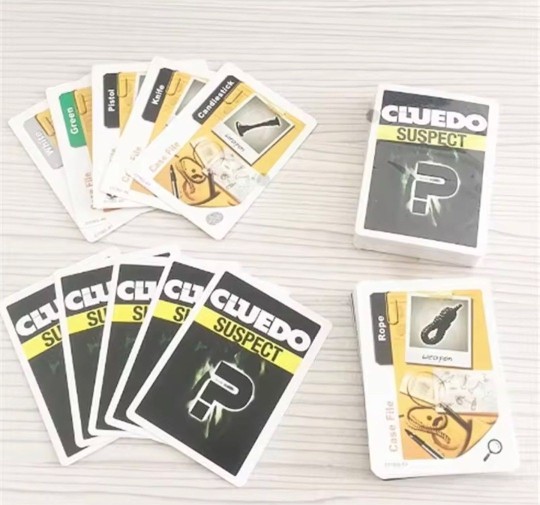 [SG STOCKS] Cluedo Suspect Card Game English Version Family Party Game ...
