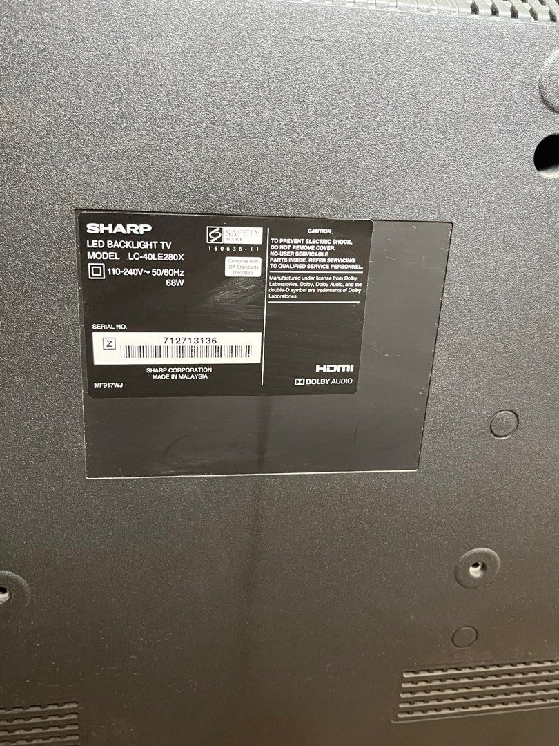 Sharp Aquos LED TV , TV & Home Appliances, TV & Entertainment, TV on ...