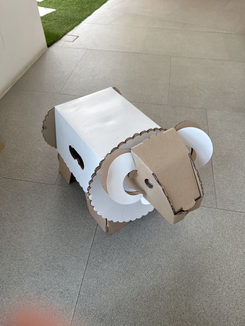 Sheep cardboard stool, Hobbies & Toys, Stationery & Craft, Handmade ...