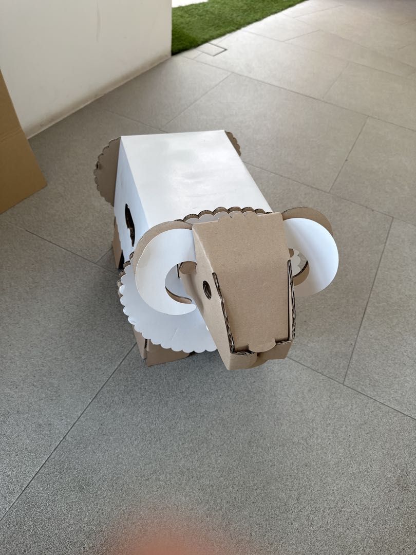 Sheep cardboard stool, Hobbies & Toys, Stationery & Craft, Handmade ...