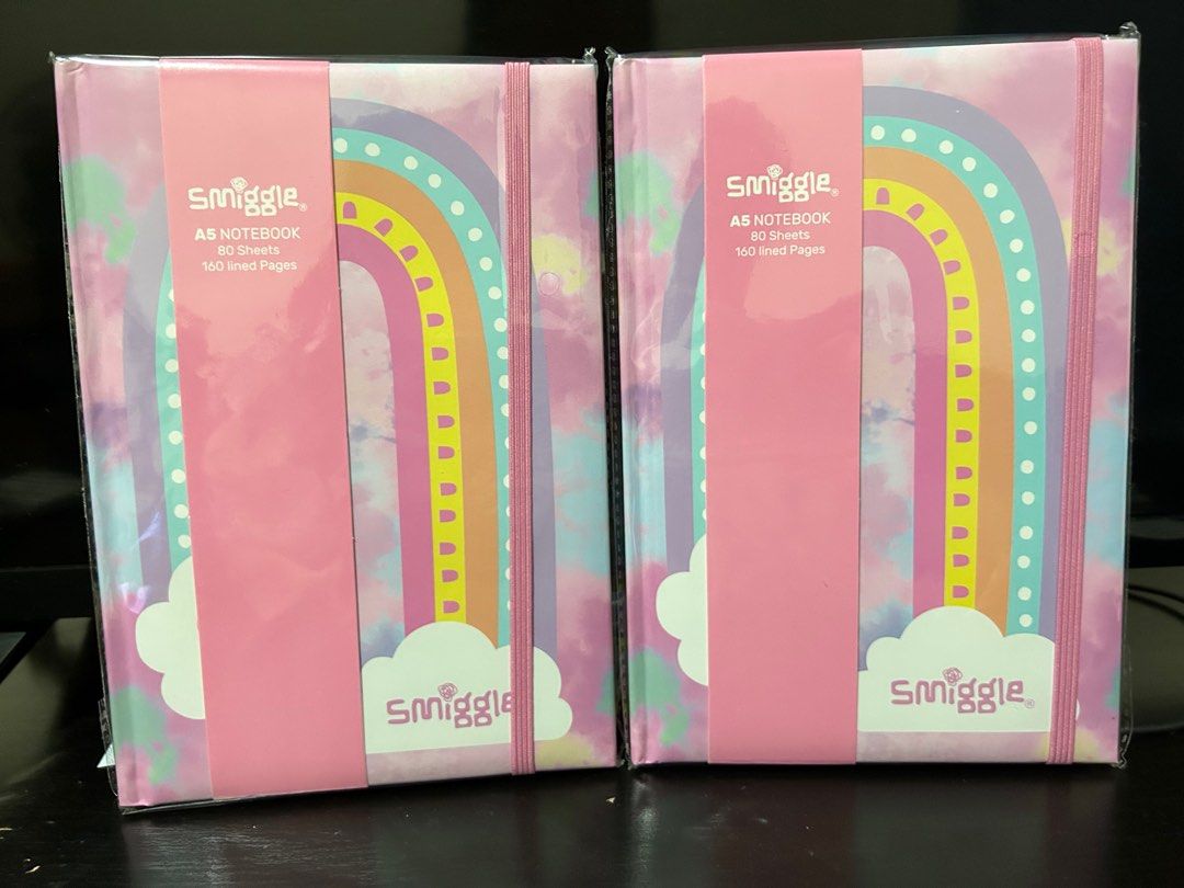 Smiggle Note book bright side A5 note book, Hobbies & Toys, Stationery ...