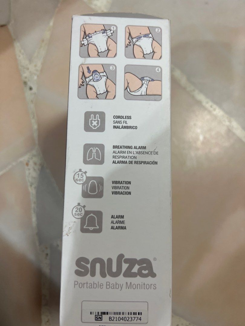 SNUZA HERO portable baby breathing monitor, Babies & Kids, Baby ...