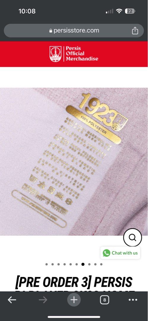 Persis Solo - Player edition 2023 - Home Jersey - RED, Men's Fashion ...