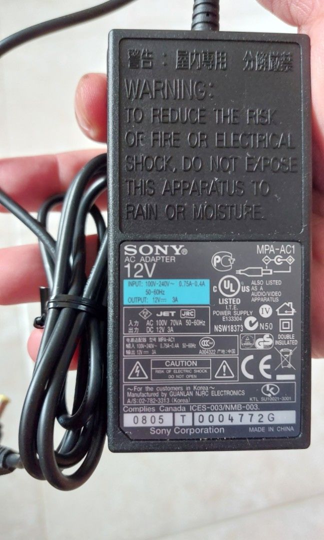 Sony MPA-AC1 power adapter, Computers & Tech, Parts & Accessories ...