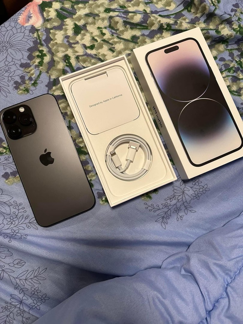 SPACE BLACK IPHONE 14 PRO MAX 128gb on Carousell