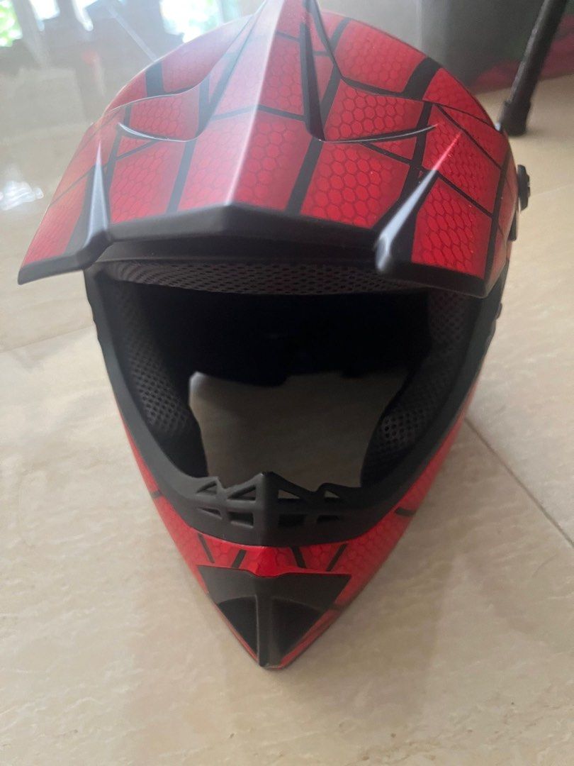 Spider-Man helmet, Motorcycles, Motorcycle Accessories on Carousell