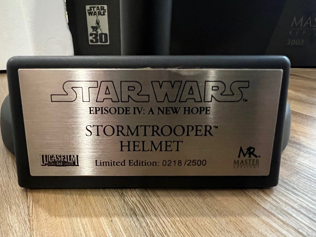 Star Wars Master Replicas 1:1 scale actual size Stormtrooper Helmet ANH ...