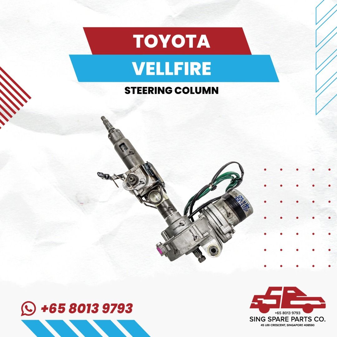 Steering Column Toyota Vellfire Power Steering Rack and Pinion Power ...
