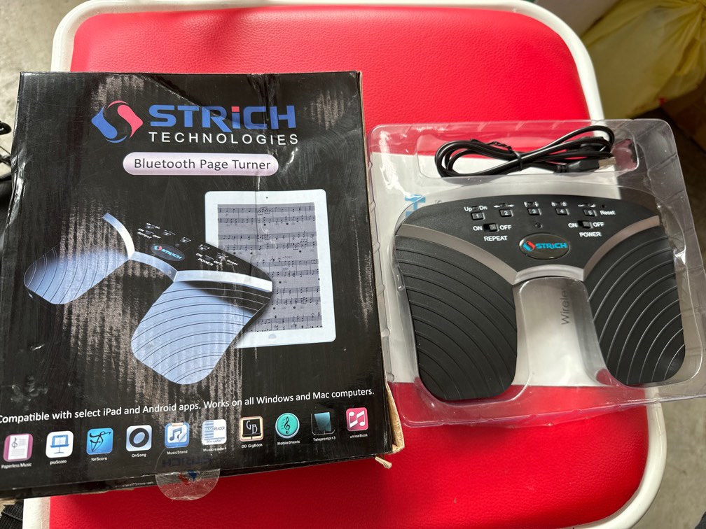 Strich Bluetooth Page Turner, Hobbies & Toys, Music & Media, Music ...