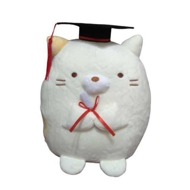 Sumikko Gurashi Neko Cat Sitting Down Graduation Convocation Plush Gift ...