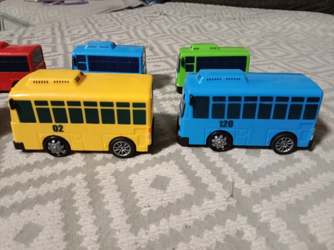 3pcs Tayo buses& friends with winding function, Hobbies & Toys, Toys ...