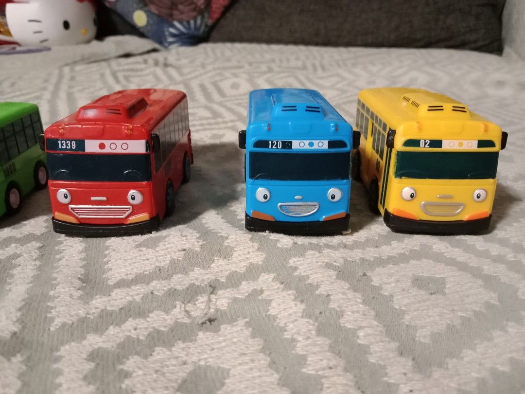 3pcs Tayo buses& friends with winding function, Hobbies & Toys, Toys ...