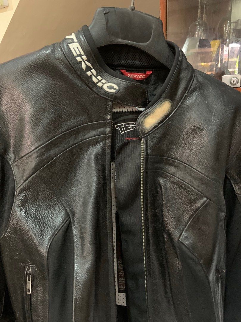 TEKNIC Genuine Leather Racing Jacket on Carousell