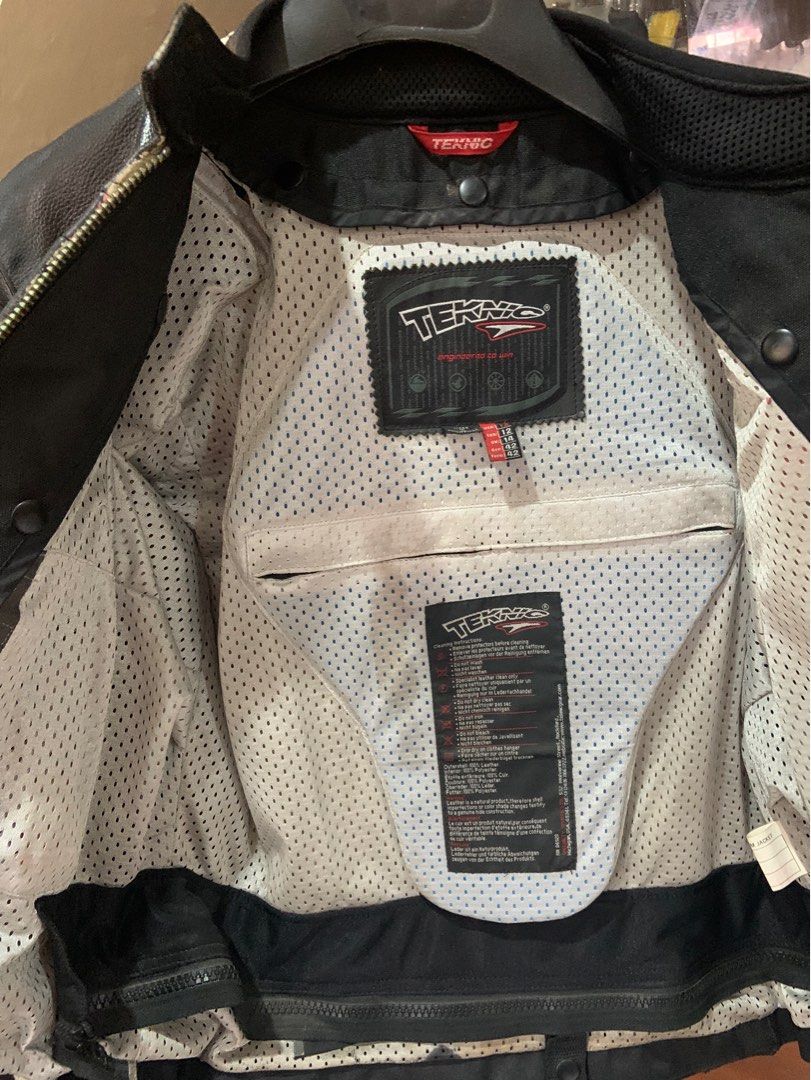 TEKNIC Genuine Leather Racing Jacket on Carousell