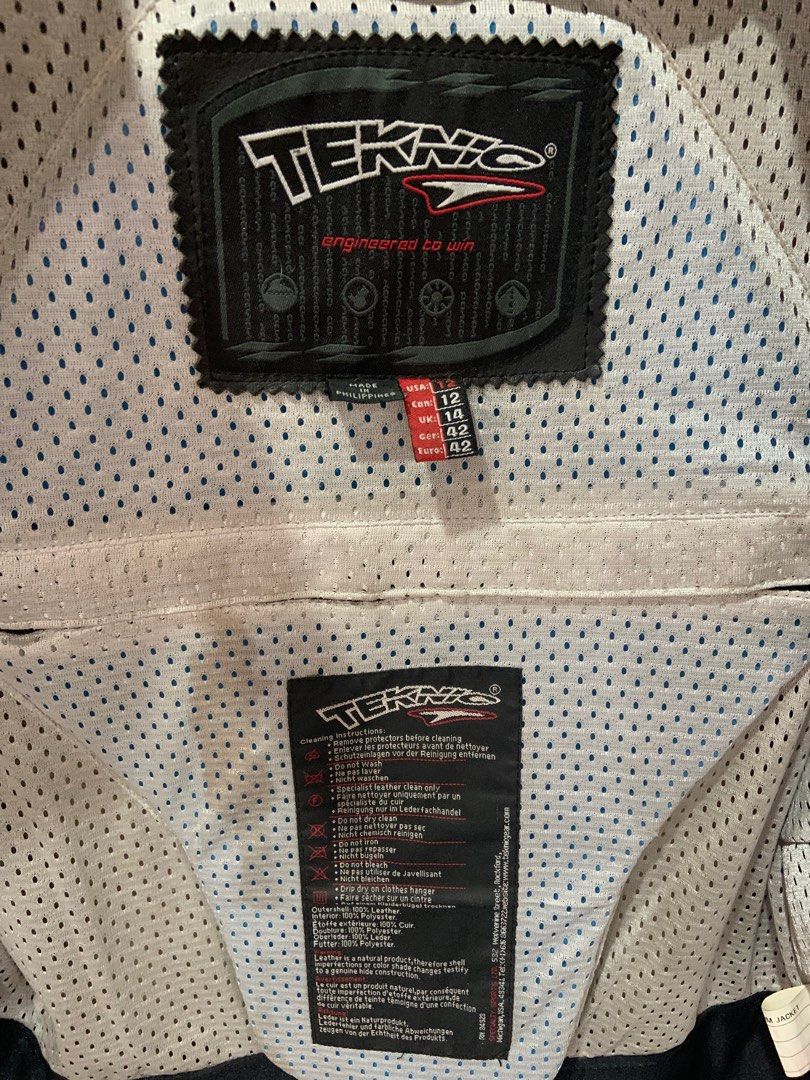 TEKNIC Genuine Leather Racing Jacket on Carousell