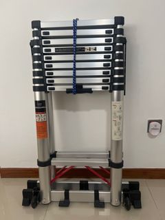 Telescopic Ladder Aluminum Alloy Folding Extension Ladder DIY A or I ...